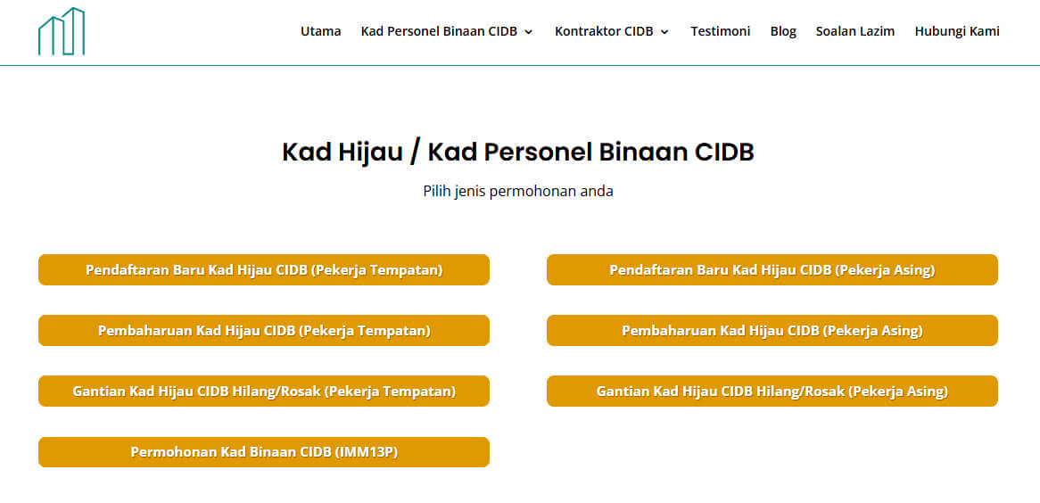 Cara Renew Kad Hijau CIDB Secara Dalam Talian - Register CIDB
